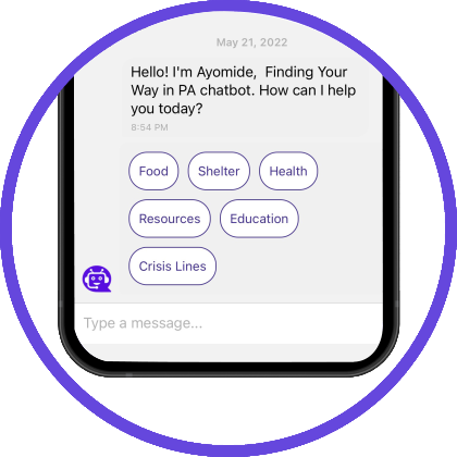 Homeless Resources - Finding Your Way in PA App